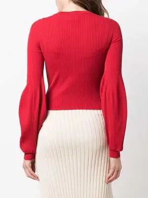 Stella McCartney Juliet Sleeves Crew Neck Jumper - Red