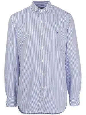 Polo Ralph Lauren Pinstriped Button-down Shirt - Blue