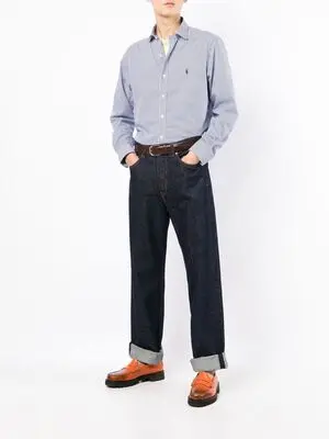 Polo Ralph Lauren Pinstriped Button-down Shirt - Blue