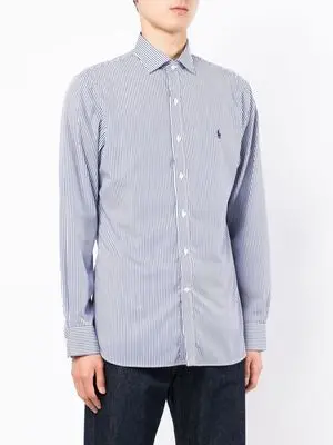 Polo Ralph Lauren Pinstriped Button-down Shirt - Blue