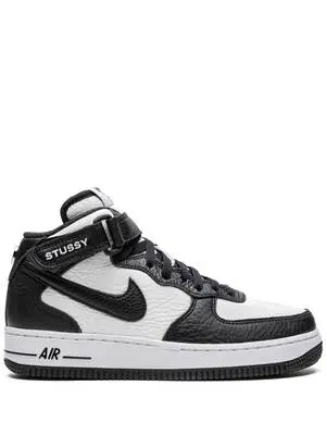 Nike X Stüssy Air Force 1 Mid Sneakers - White