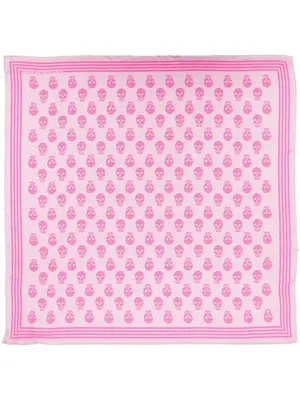 Alexander McQueen Skull-print Silk Scarf