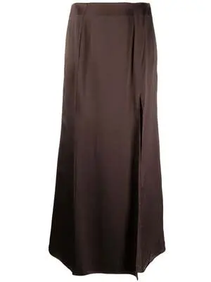 Bite Studios Side-slit Silk Skirt