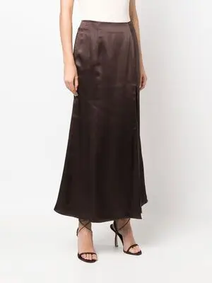 Bite Studios Side-slit Silk Skirt