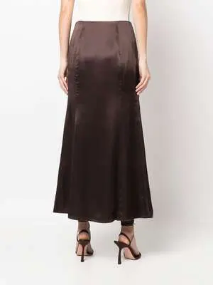 Bite Studios Side-slit Silk Skirt