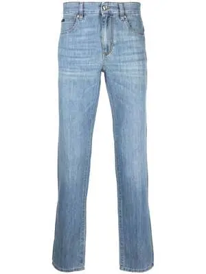 Zegna Stonewash Straight-leg Jeans