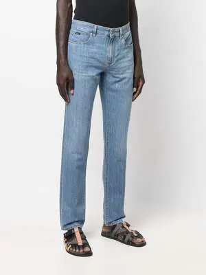 Zegna Stonewash Straight-leg Jeans