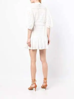 Acler Lace-panel Mini Dress