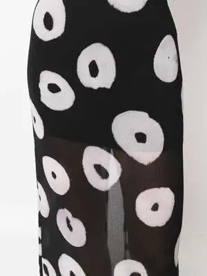 Nina Ricci Printed Semi-sheer Skirt