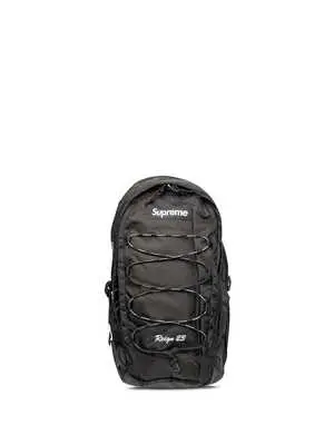 Supreme Logo-patch Backpack - Black