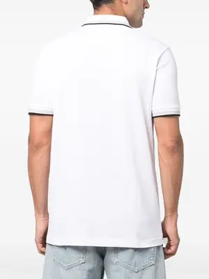 BOSS Embroidered Logo Polo Shirt - White