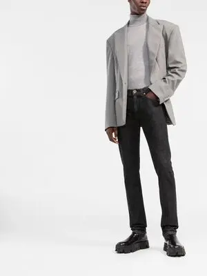 Versace Tapered Denim Jeans - Black