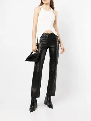 DION LEE Garter Corset Tank Top - White