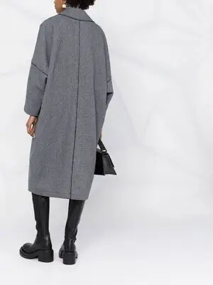 MAISON MARGIELA Single-breasted Tweed Overcoat