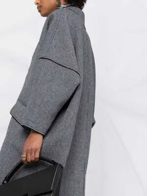 MAISON MARGIELA Single-breasted Tweed Overcoat