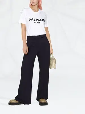 Balmain Logo-print Cotton T-shirt - White