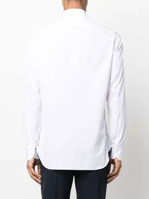 FINAMORE 1925 Long-sleeve Poplin Shirt - White