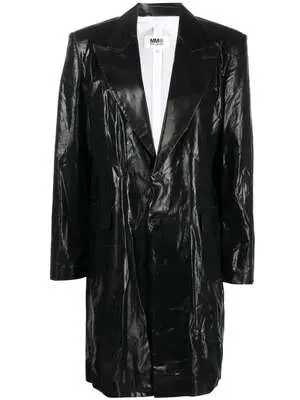 MAISON MARGIELA Coated Single-breasted Coat