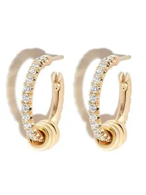 SPINELLI KILCOLLIN 18kt Yellow Diamond Hoop Earrings - Gold