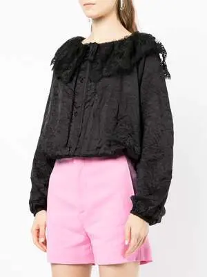 PATOU Lace-collar Blouse