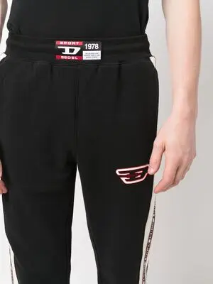 DIESEL Logo-patch Performance Track Pants