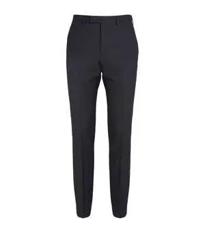 Sandro Wool Suit Trousers - Blue