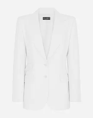Dolce & Gabbana Single-breasted Woolen Turlington Blazer