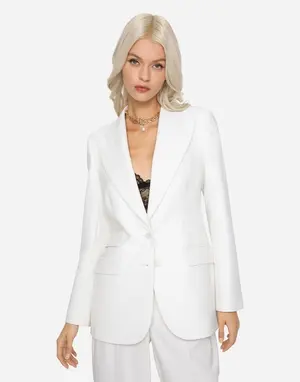 Dolce & Gabbana Single-breasted Woolen Turlington Blazer