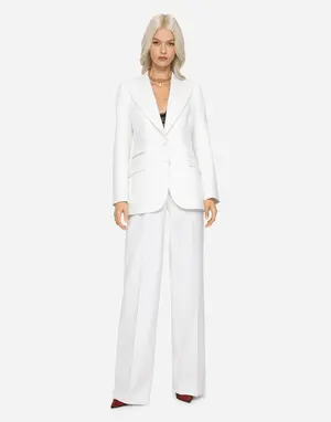 Dolce & Gabbana Single-breasted Woolen Turlington Blazer