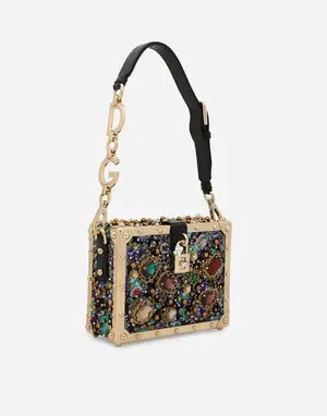 Dolce & Gabbana Jacquard Dolce Box Bag With Embroidery - Multicolor