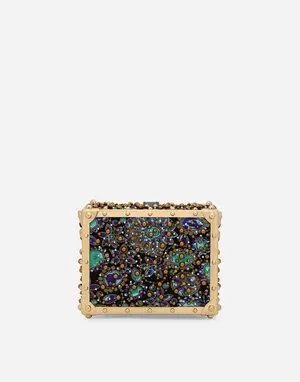 Dolce & Gabbana Jacquard Dolce Box Bag With Embroidery - Multicolor