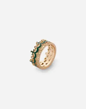 Dolce & Gabbana Royal Ring In 18-carat With Diamonds - Gold