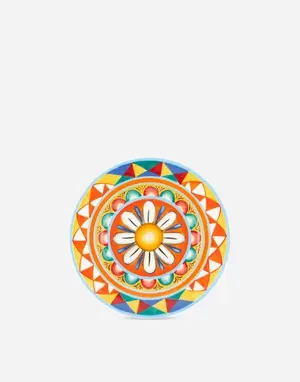 Dolce & Gabbana Set 2 Bread Plates In Fine Porcelain - Multicolor