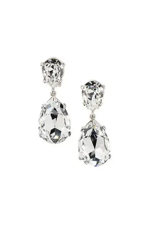 KENNETH JAY LANE Crystal Teardrop Earrings - Gold