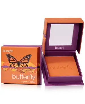 BENEFIT COSMETICS Wanderful World Silky-soft Powder Blush - Butterfly (orange)