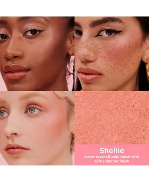 BENEFIT COSMETICS Wanderful World Silky-soft Powder Blush Mini - Shellie Mini