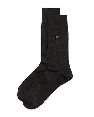 BOSS George Rs Dots Dress Socks - Black