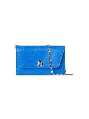 Akris Women's Anouk Embossed Leather Envelope Crossbody Bag - Regatta Regatta