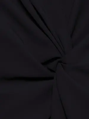 Cinq À Sept Mckenna Knot-front Shirtdress - Black