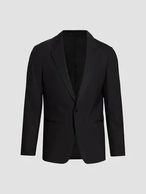 Theory Wool Tuxedo Jacket - Black