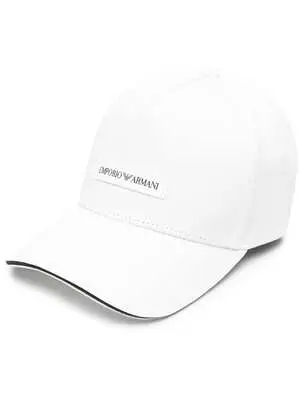 Emporio Armani Logo-patch Cap - White
