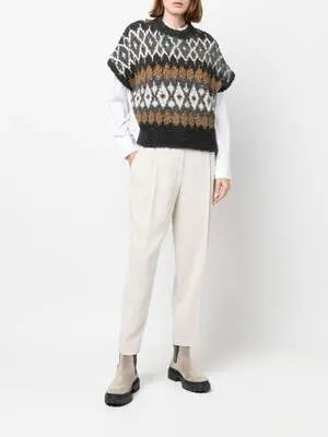 Brunello Cucinelli High-waisted Tailored Trousers