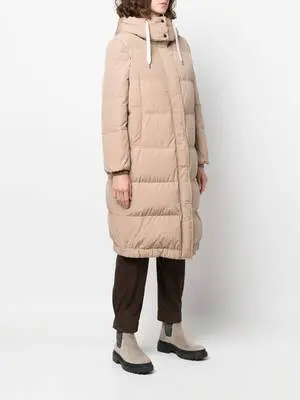 Brunello Cucinelli Drawstring Hood Padded Coat