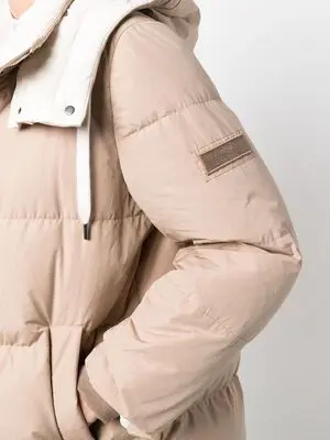Brunello Cucinelli Drawstring Hood Padded Coat