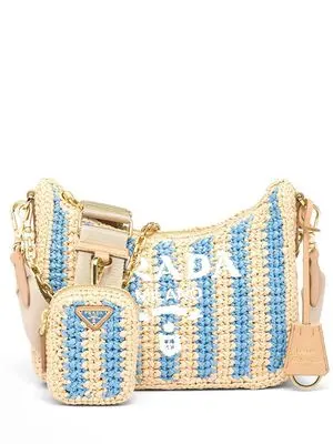 Prada Re-edition 2005 Crochet-knit Shoulder Bag