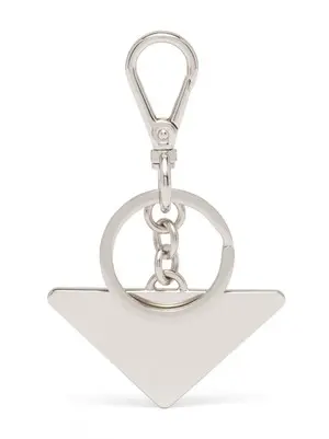 Prada Triangle-logo Keychain