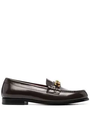 Valentino Garavani Vlogo Leather Loafers