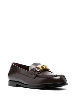 Valentino Garavani Vlogo Leather Loafers