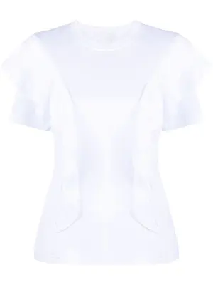 Chloé Ruffled Cotton T-shirt