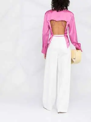 Jacquemus Open-back Shirt - Pink